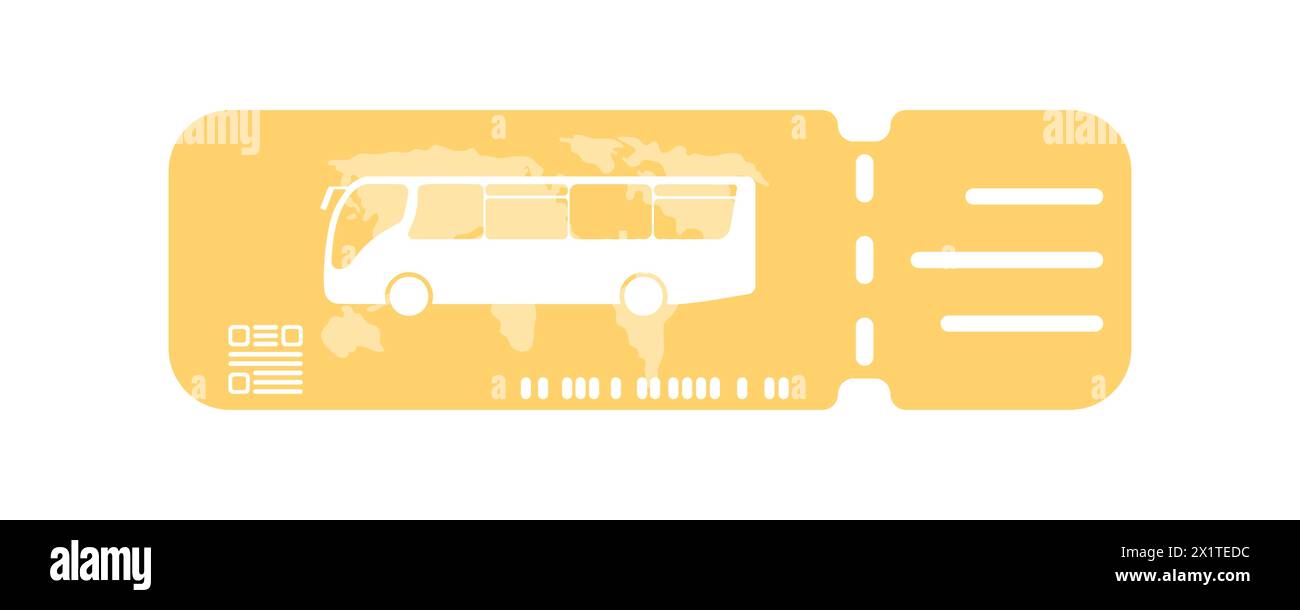 Booking a ticket for travel. Tourist ticket for a passenger bus. City ...