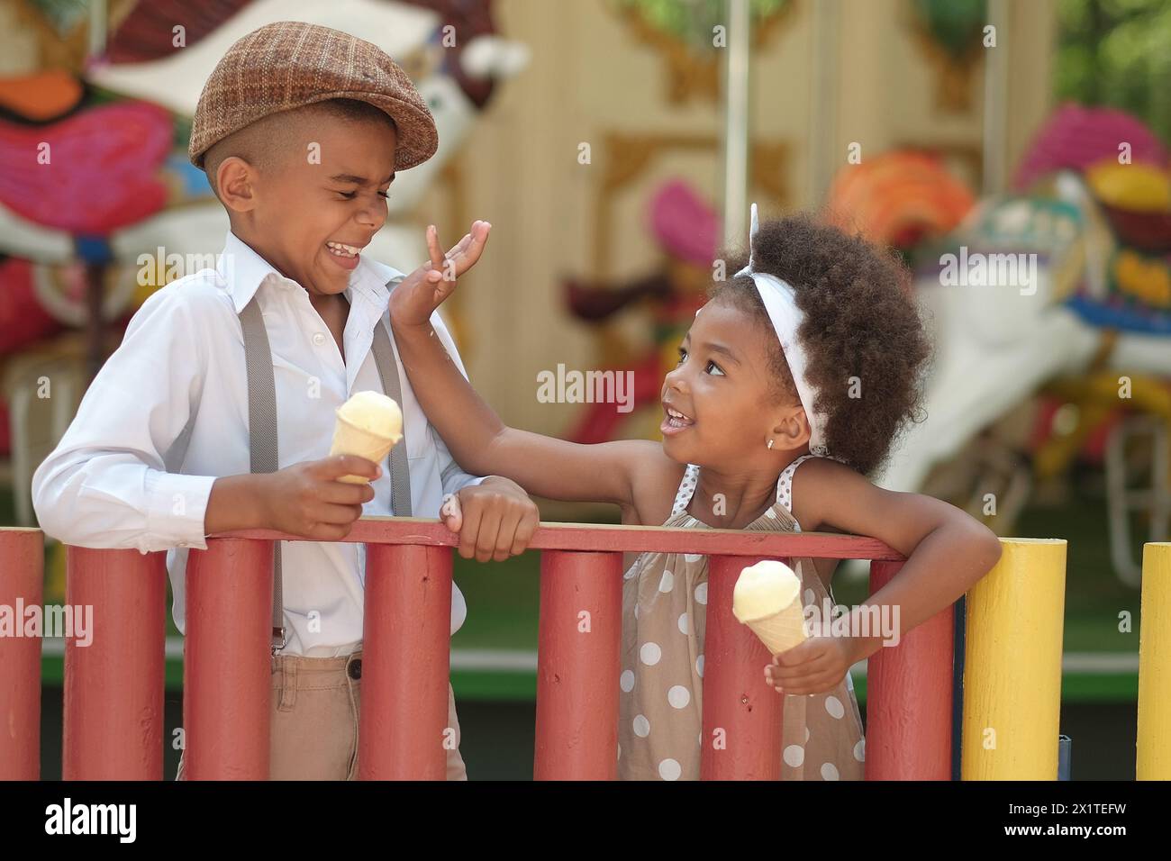 Kids being nice hi-res stock photography and images - Alamy