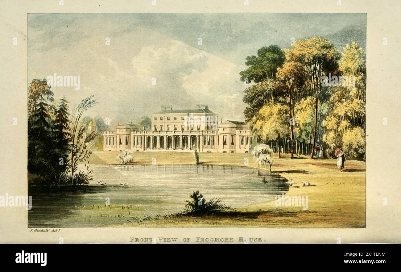 "Front view of Frogmore House". Vintage Historical Print from ...