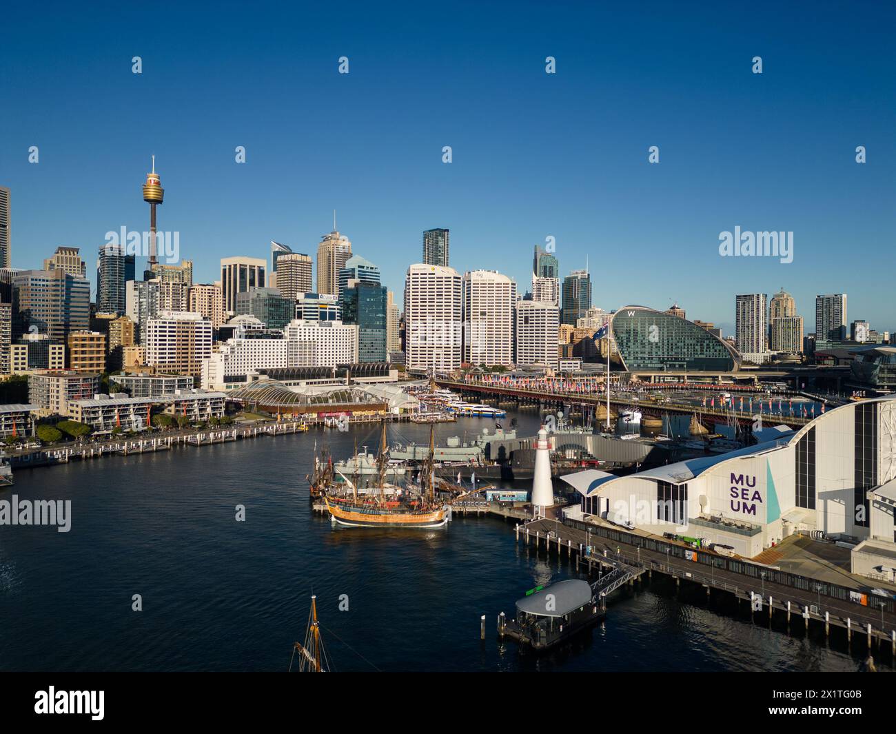 Aerial view sydney harbor bridge hi-res stock photography and images ...