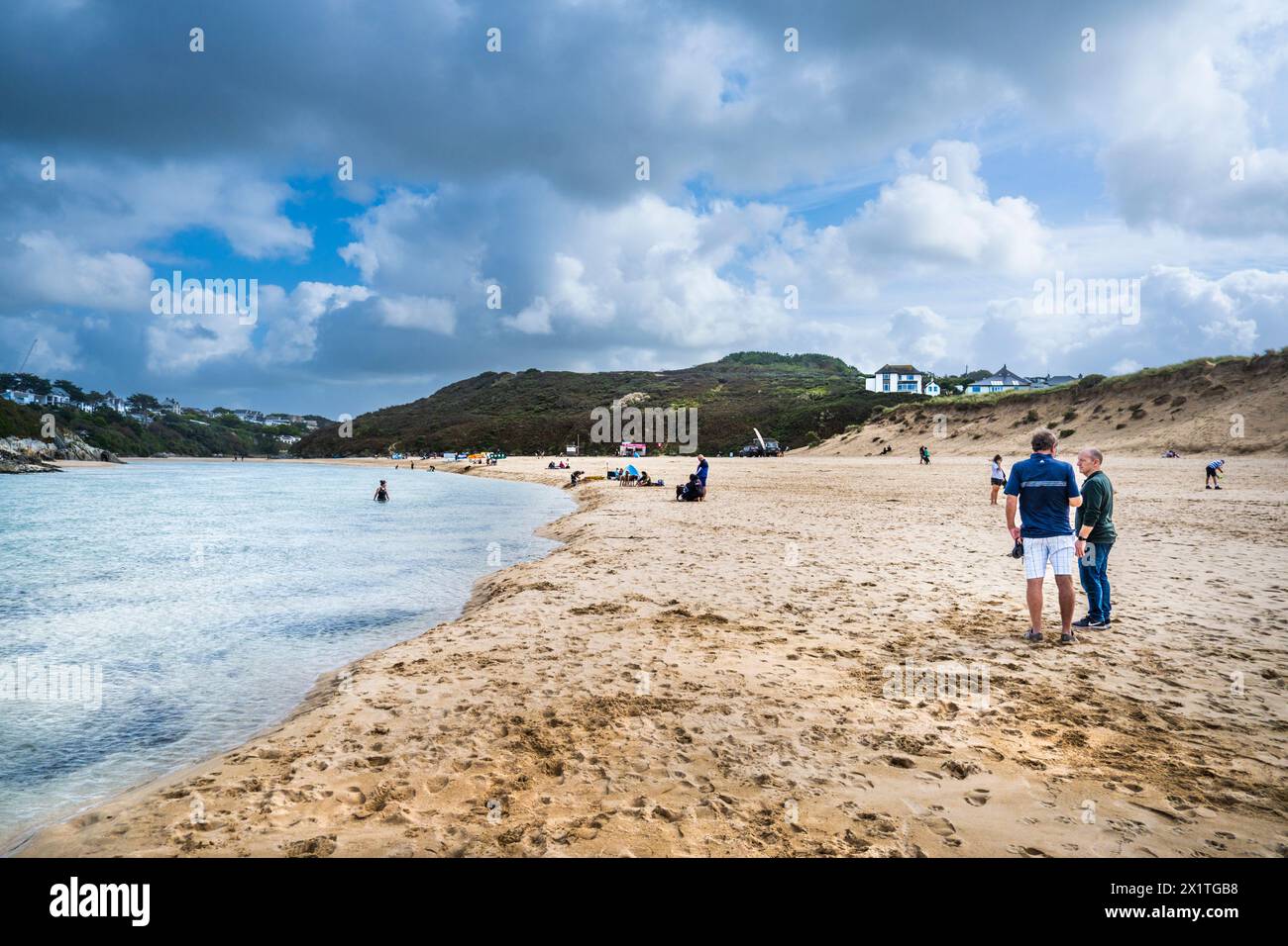 Crantock Beach in Newquay in Cornwall in the UK Stock Photo - Alamy