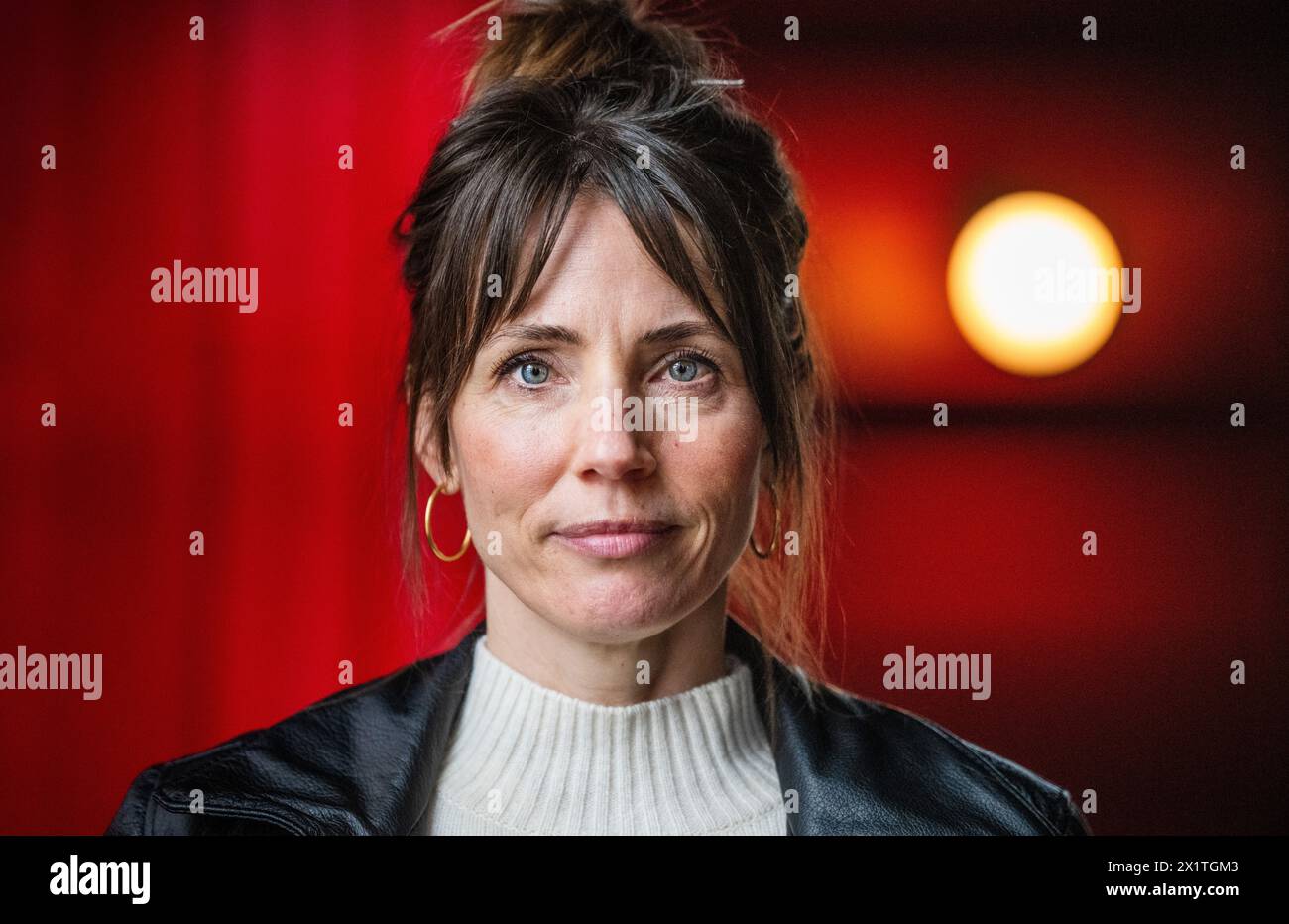 Swedish actress Tuva Novotny in Stockholm, Sweden, 16 April 2024 Stock ...