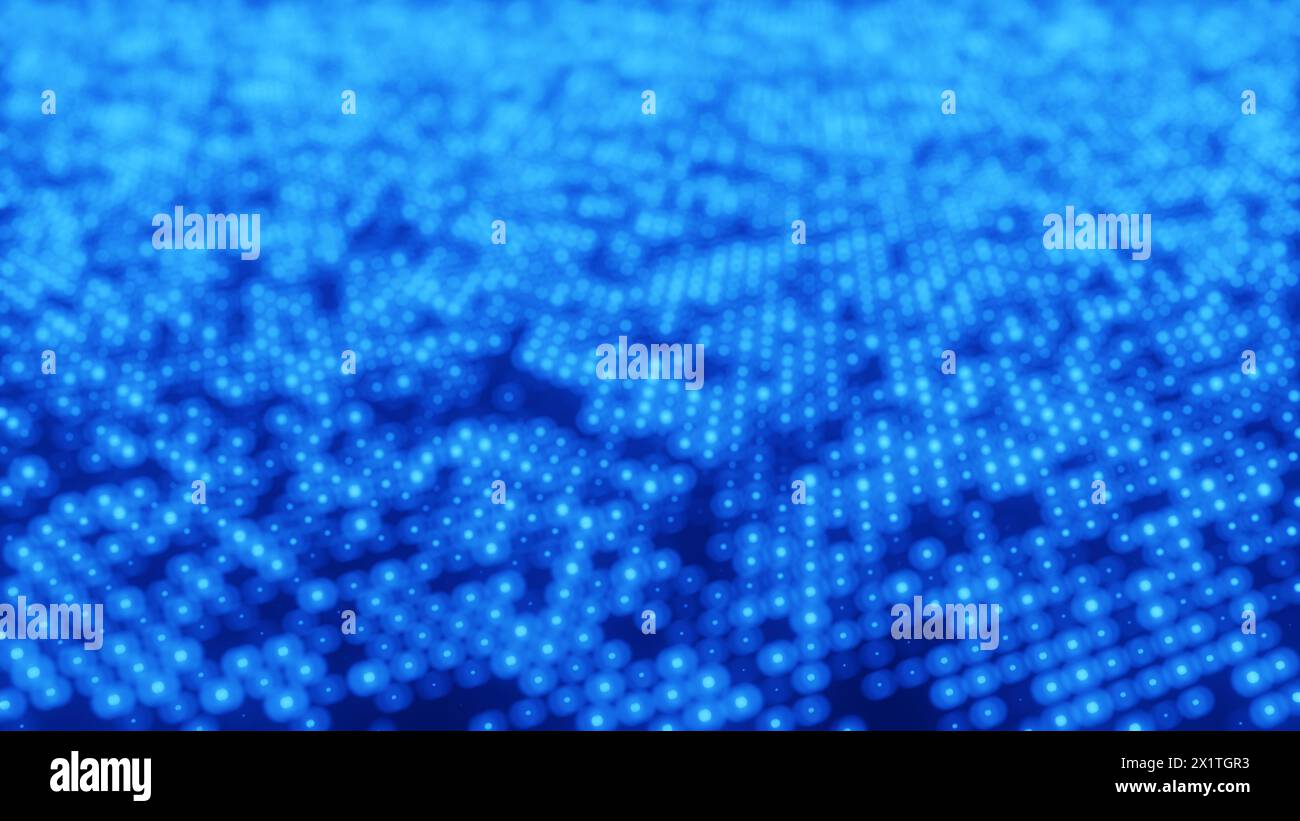 Azure Array: A Sea of Digital Pearls in the Cyber Ocean Stock Photo - Alamy
