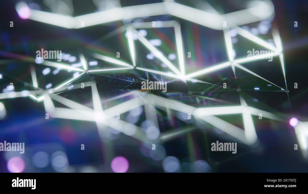 Neon Matrix: A Digital Odyssey into the Luminous Virtual Abyss Stock ...