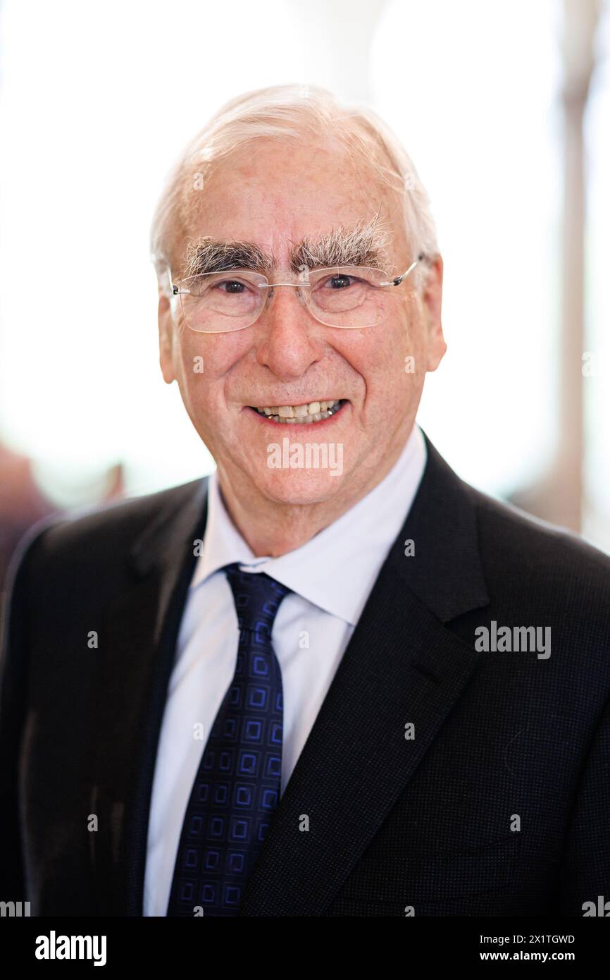 Munich, Germany. 18th Apr, 2024. Theo Waigel, Honorary Chairman of the ...