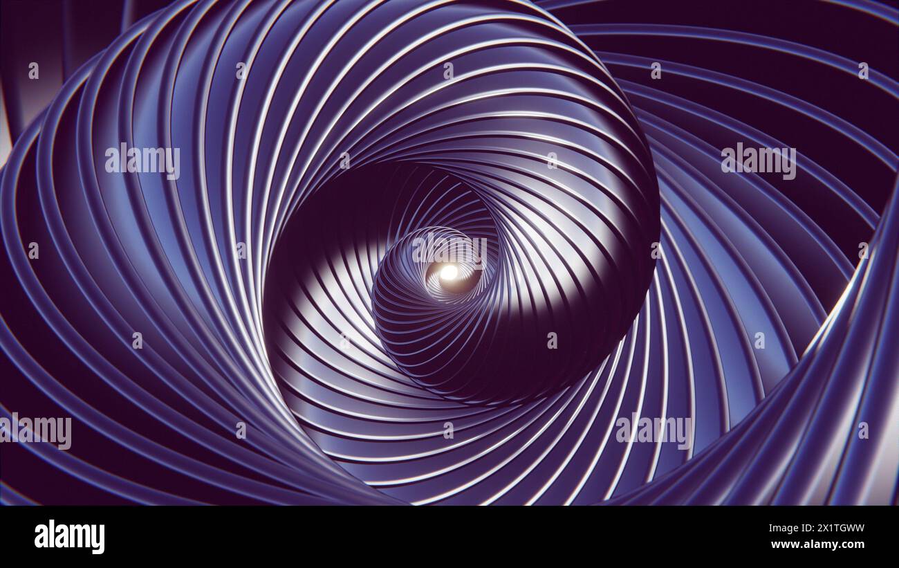 The Vortex Core: An Infinite Spiral into the Lustrous Abyss Stock Photo ...