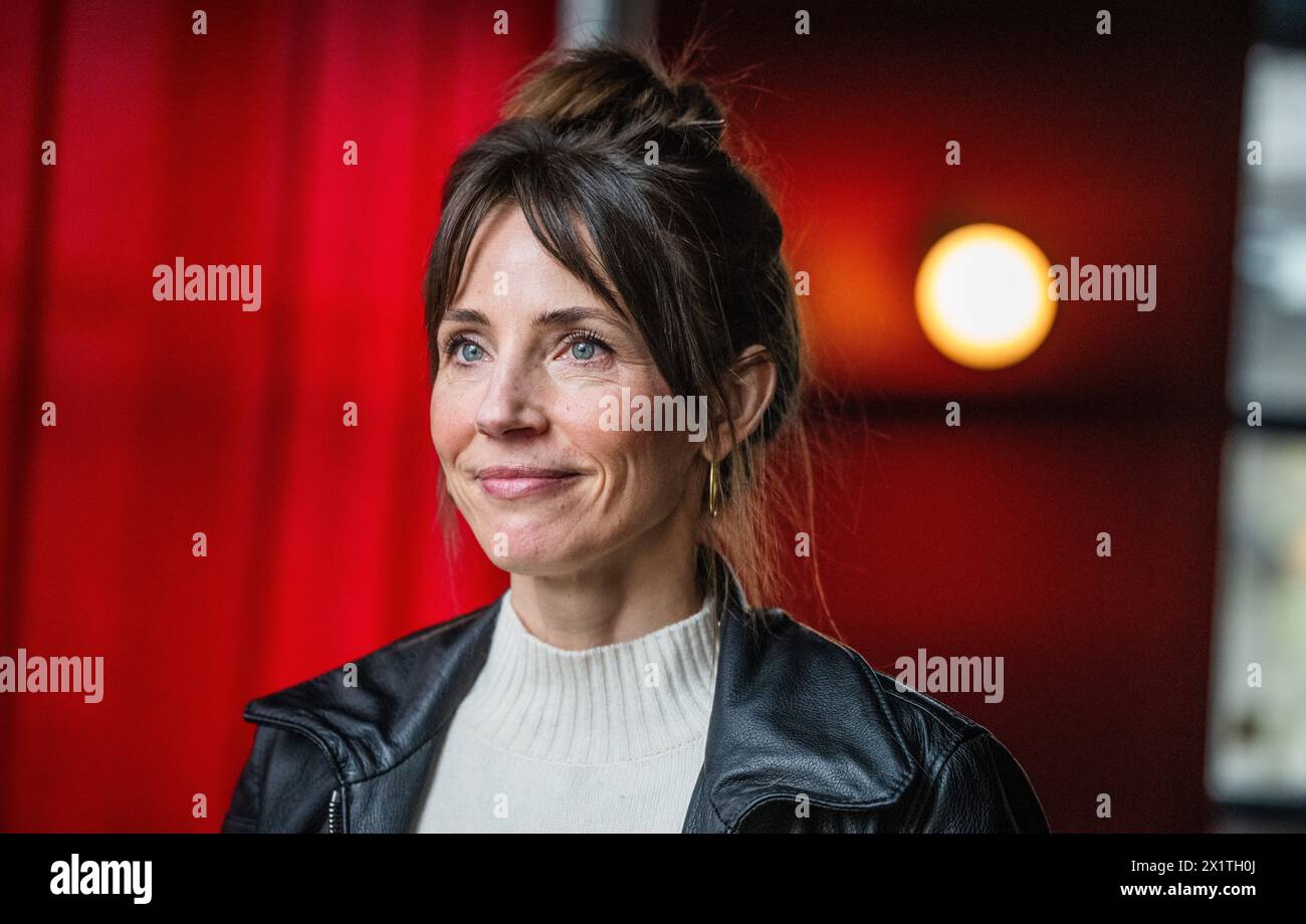 Swedish actress Tuva Novotny in Stockholm, Sweden, 16 April 2024 Stock ...