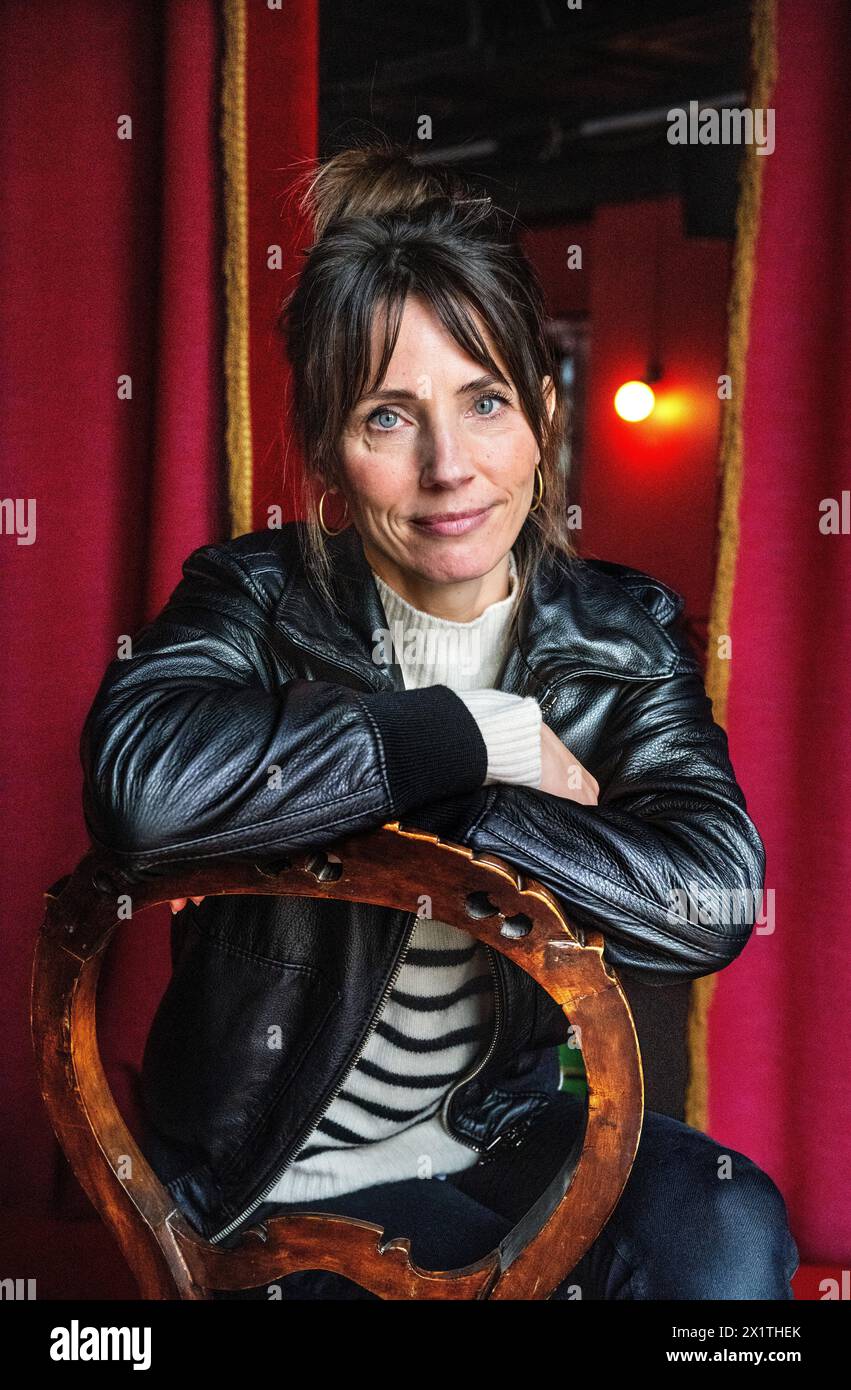 Swedish actress Tuva Novotny in Stockholm, Sweden, 16 April 2024 Stock ...