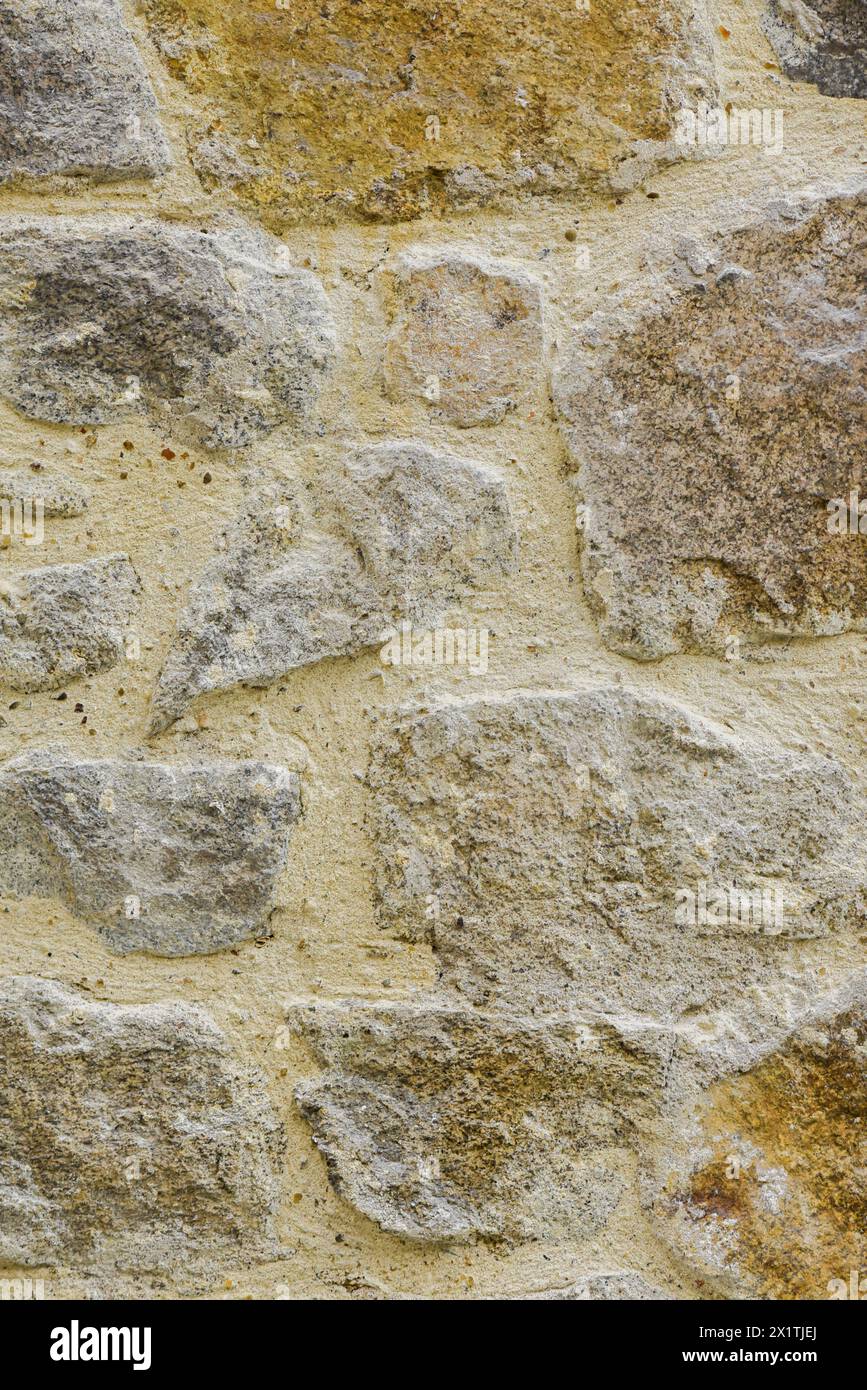 Stone wall texture, ancient building method Stock Photo - Alamy