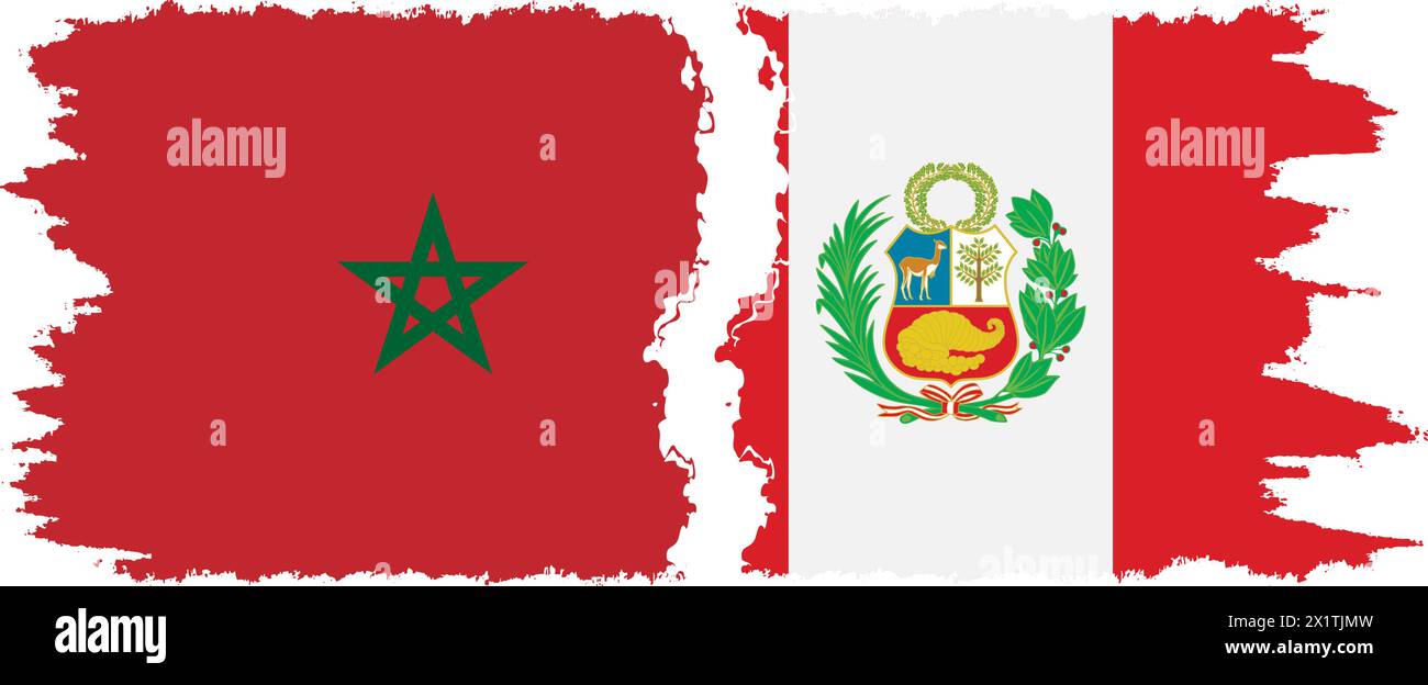 Morocco peru flag Stock Vector Images - Alamy