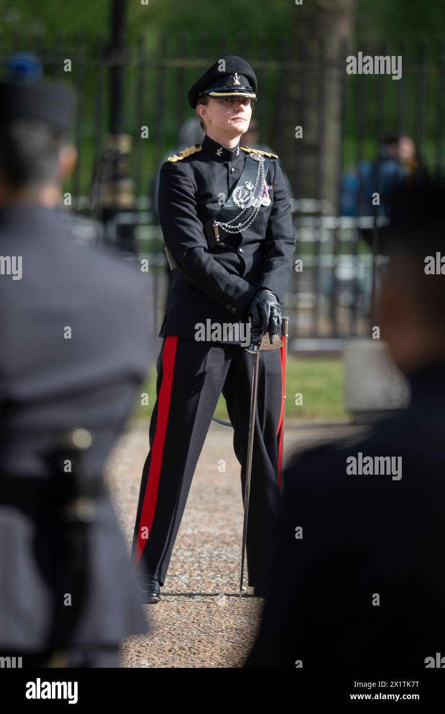 Wellington Barracks, London, UK. 18th Apr, 2024. The Queen’s Gurkha ...