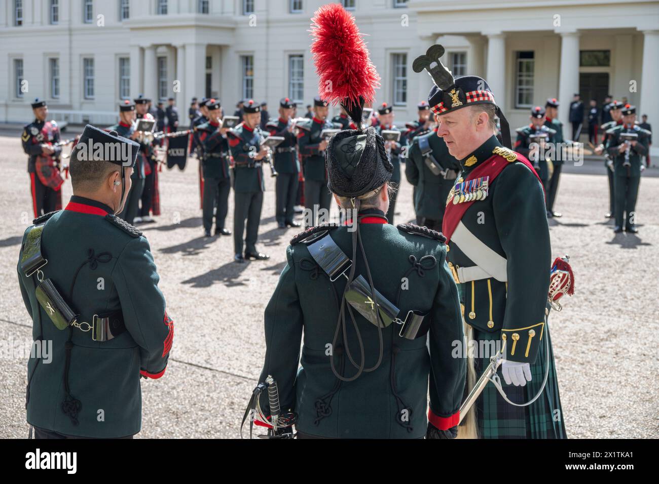 Wellington Barracks, London, UK. 18th Apr, 2024. The Queen's Gurkha ...