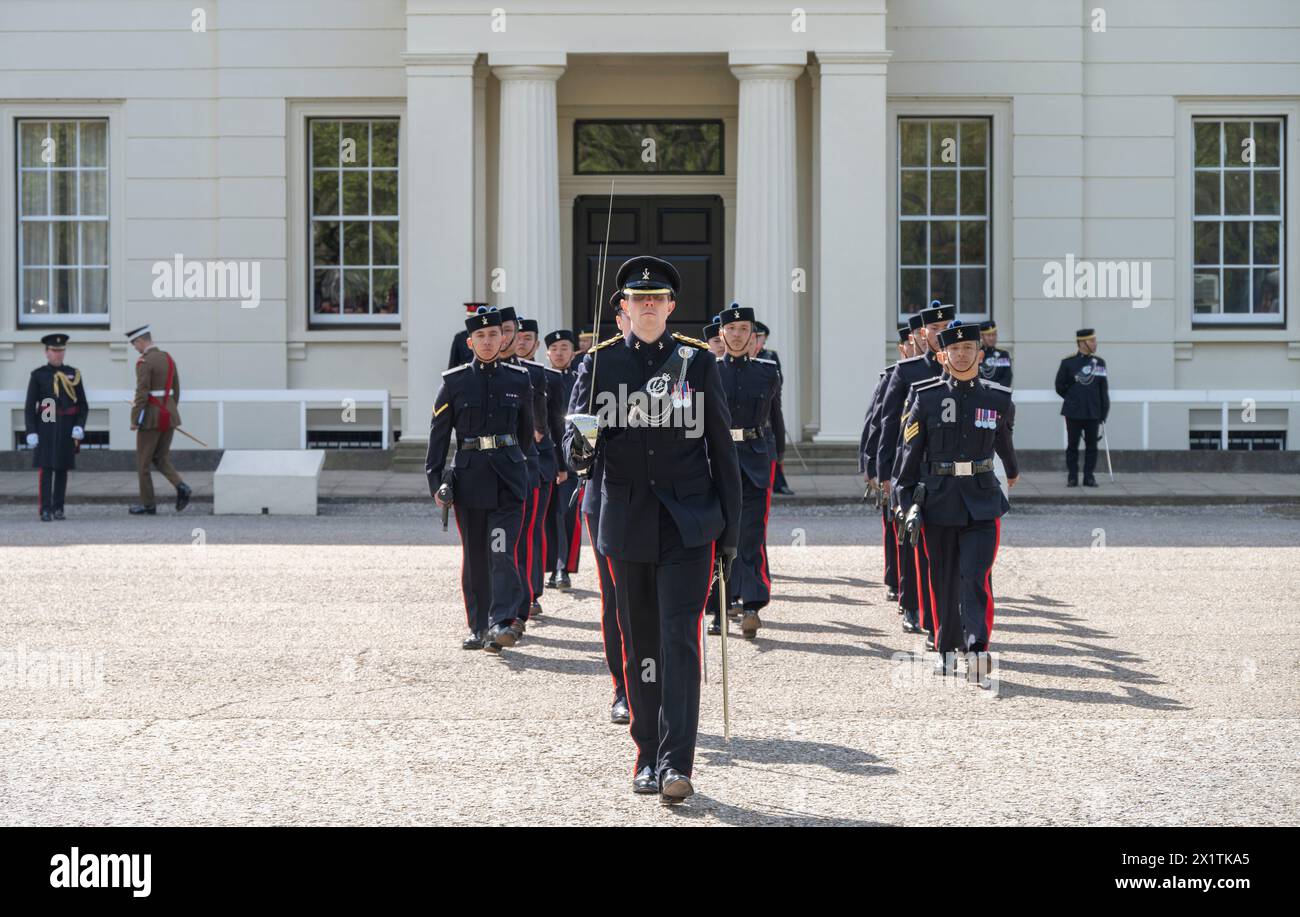 Wellington Barracks, London, UK. 18th Apr, 2024. The Queen’s Gurkha ...