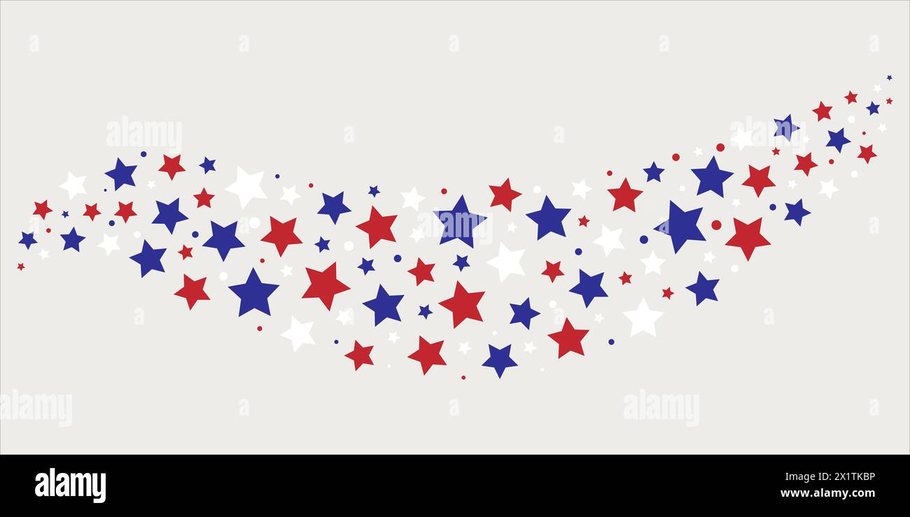 A patriotic design featuring a swirl of red, white, and electric blue ...