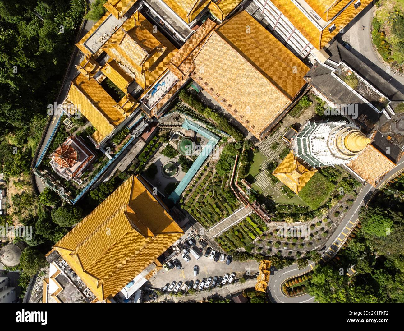 Penang, Malaysia: Overhead view of the Kek Lok Si Buddhist temple near ...