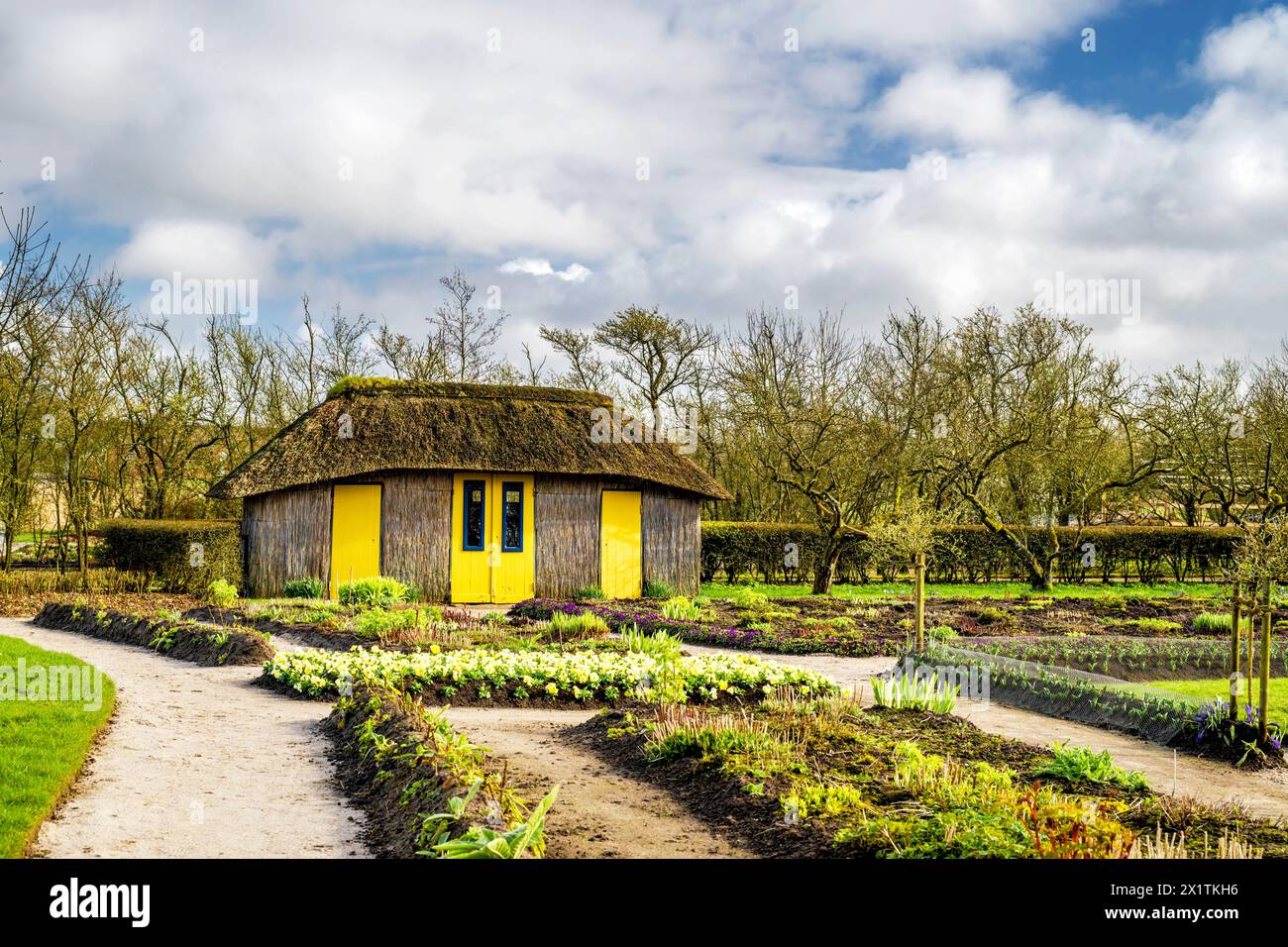 House and garden of the Painter Emil Nolde in Northern Germany; Nolde ...