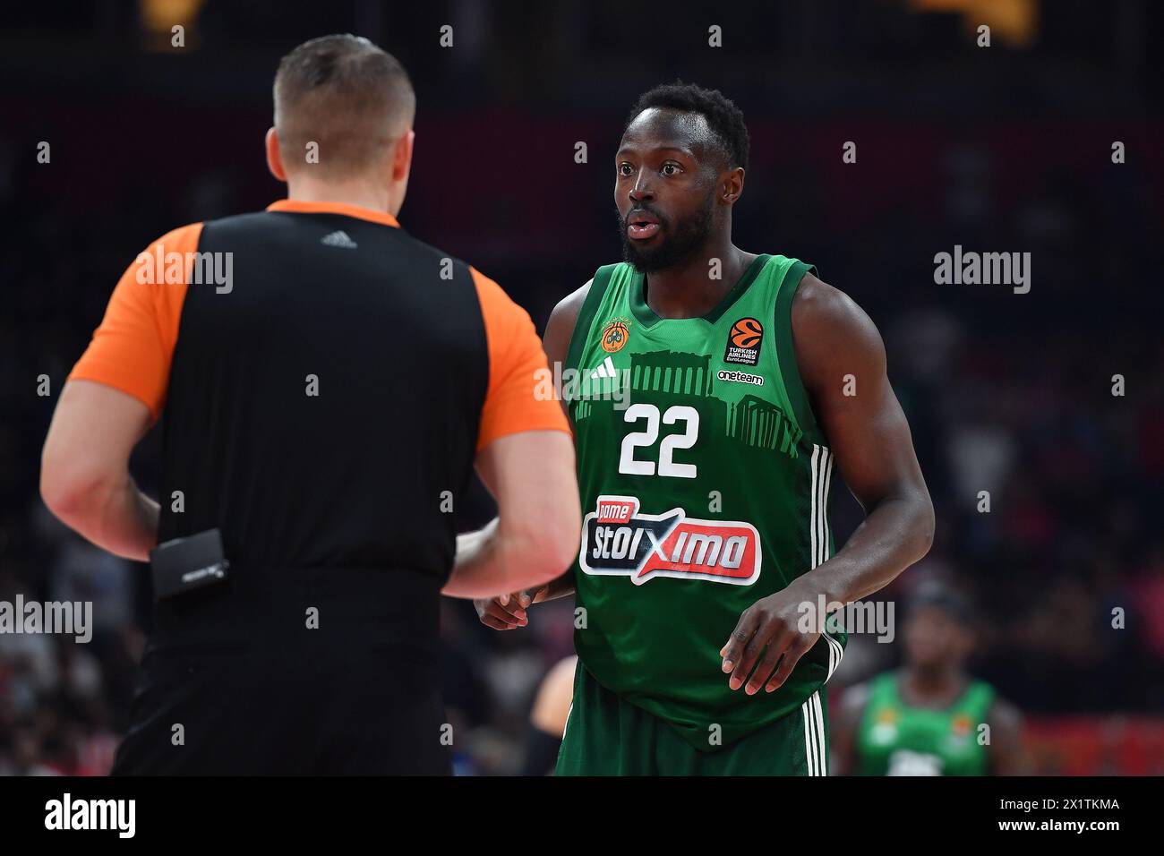 Jerian Grant of Panathinaikos AKTOR Athens reacts Stock Photo - Alamy