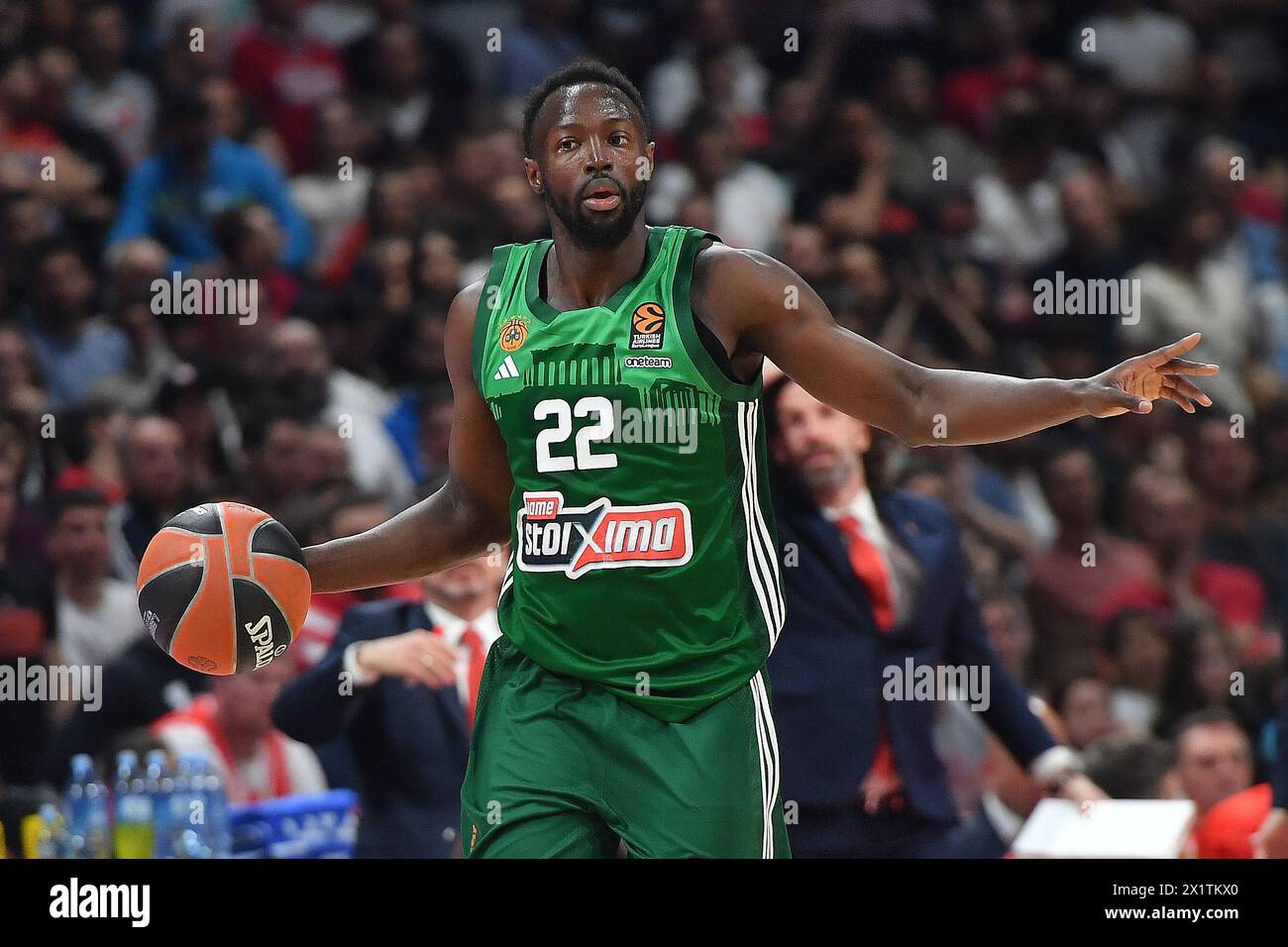 Jerian Grant of Panathinaikos AKTOR Athens gestures Stock Photo - Alamy