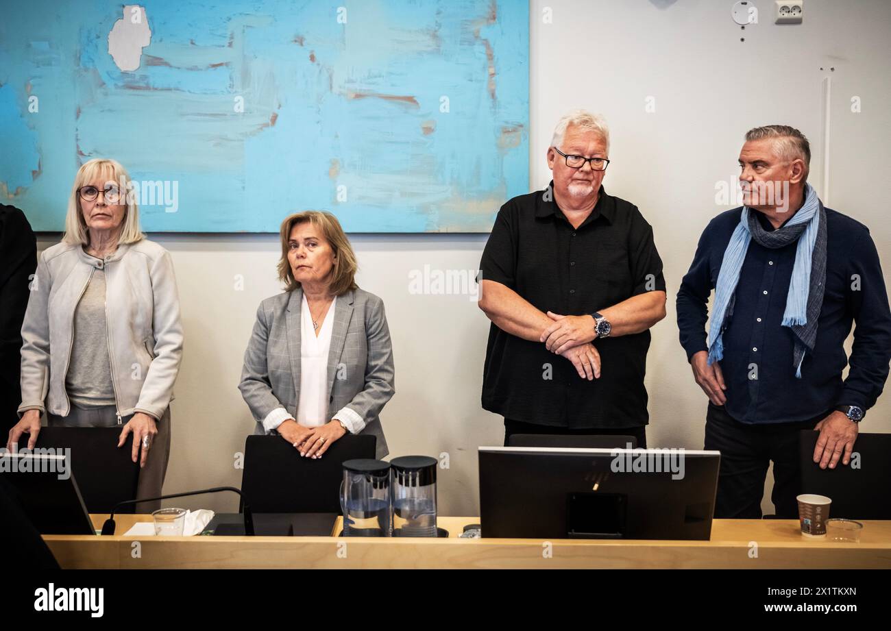 Sandnes 20240418.The parents Klara Slogedal, Arne Bernt Paulsen, Ada ...