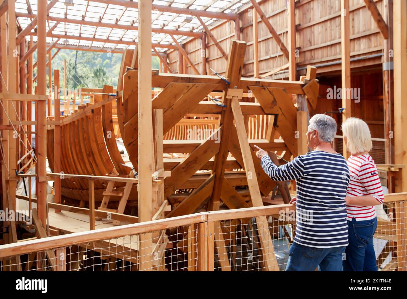 San juan whaleship replica shipyard hi-res stock photography and images ...