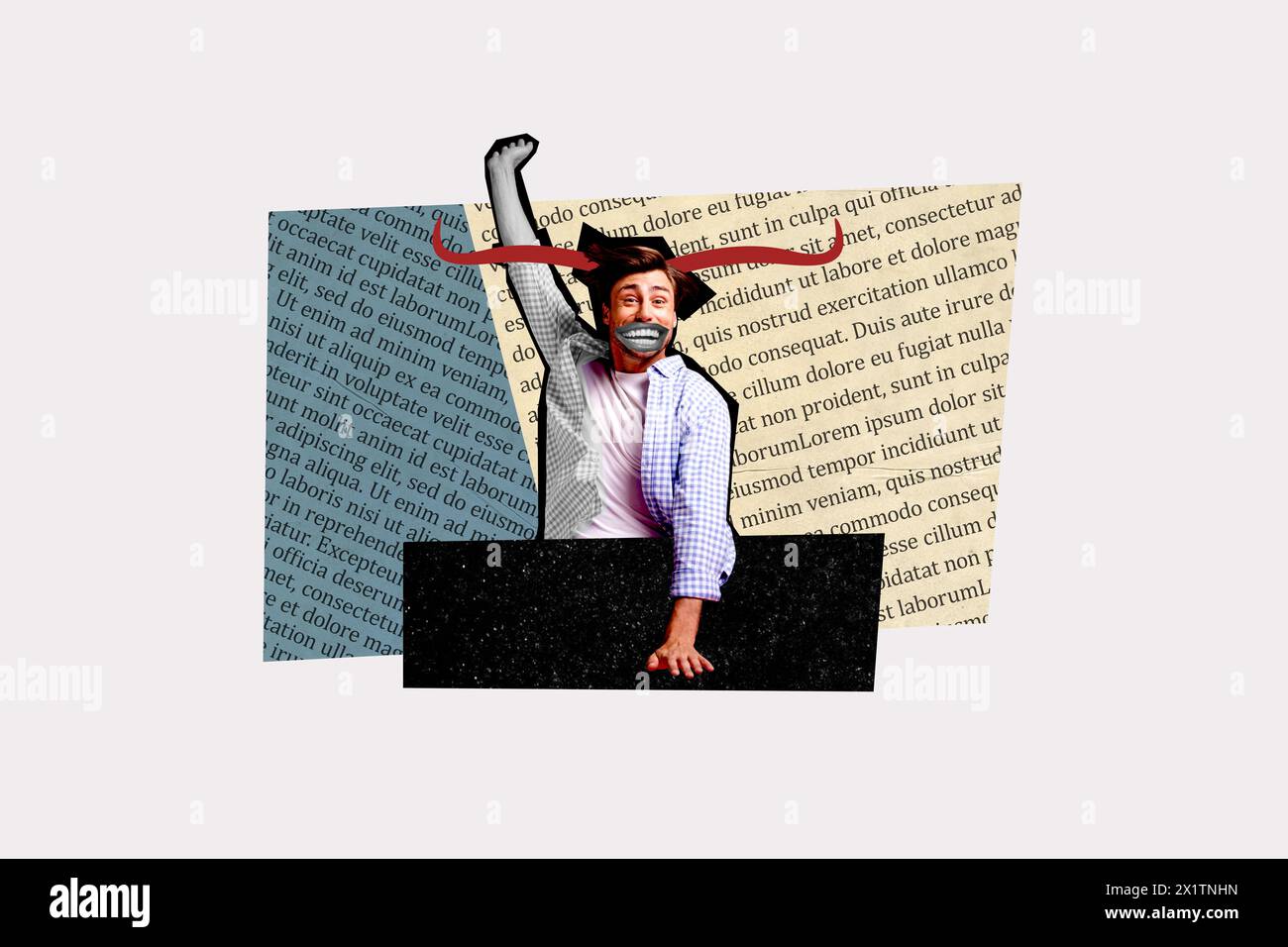 Trend artwork photo collage sketch image of abstract half colored body ...