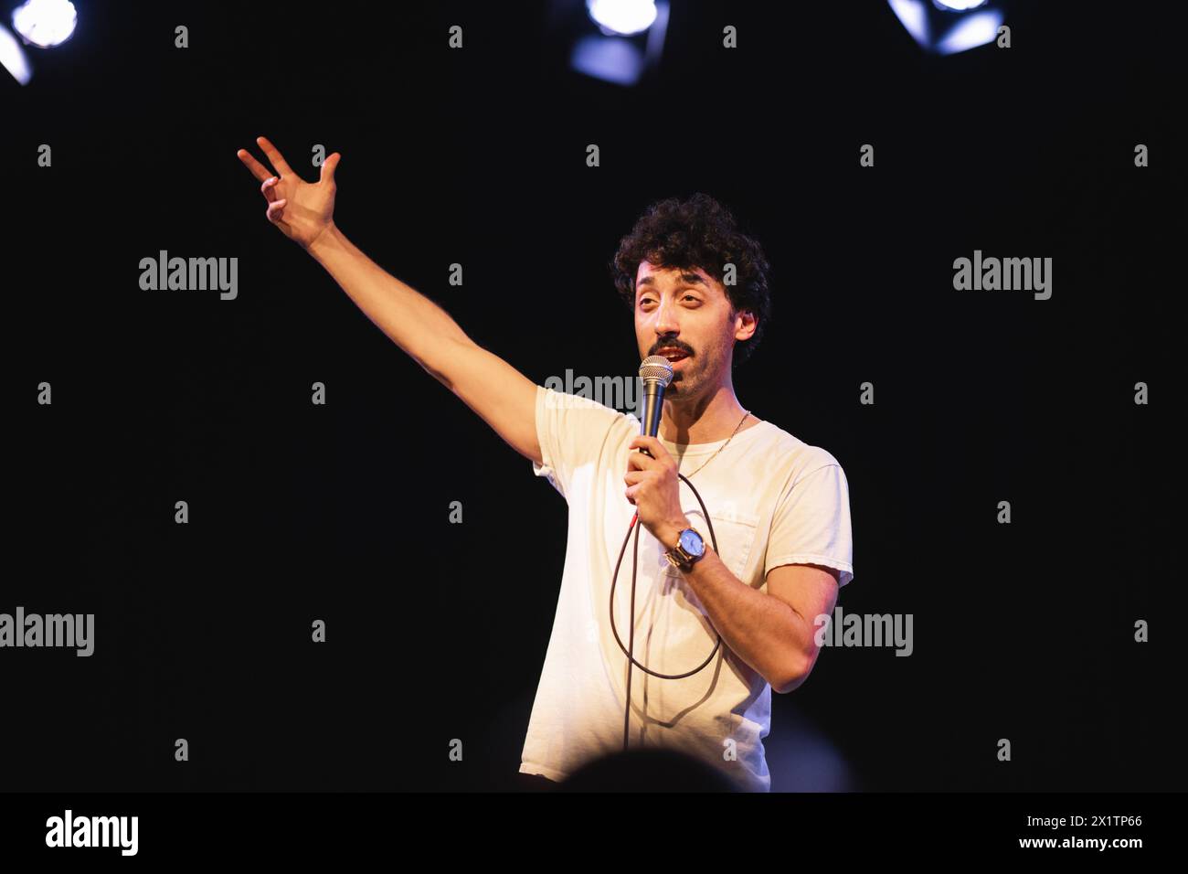 Copenhagen, Denmark. 17th, April 2024. The American comedian Morgan Jay ...