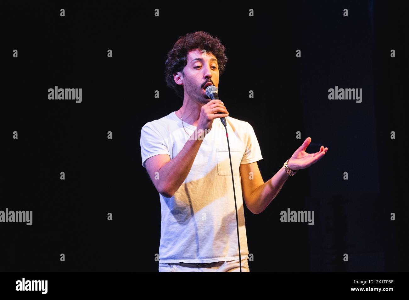 Copenhagen, Denmark. 17th Apr, 2024. The American comedian Morgan Jay ...