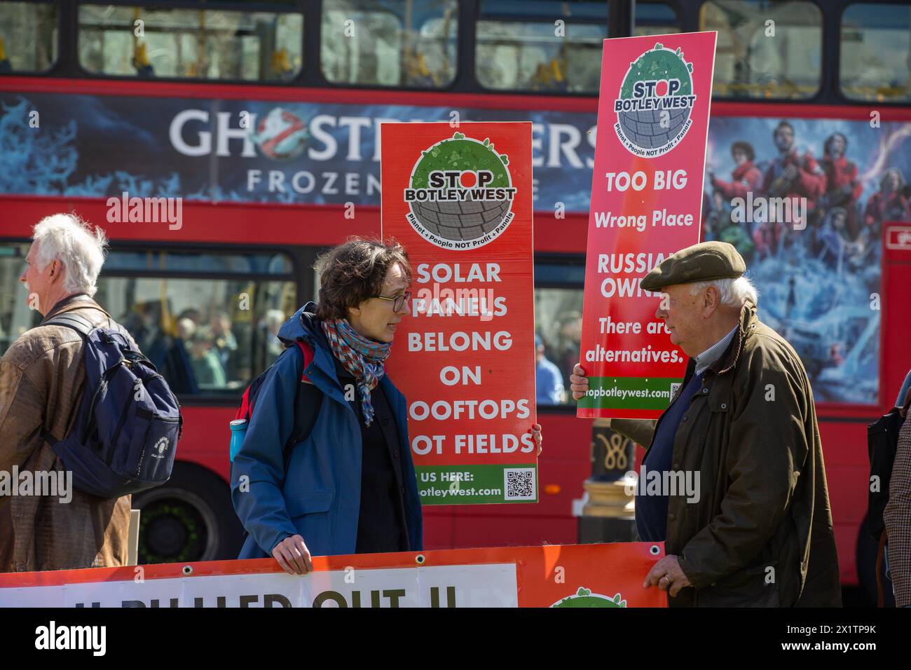 London, uk 18th Apr 2024 Campaign group protest in parliament square ...