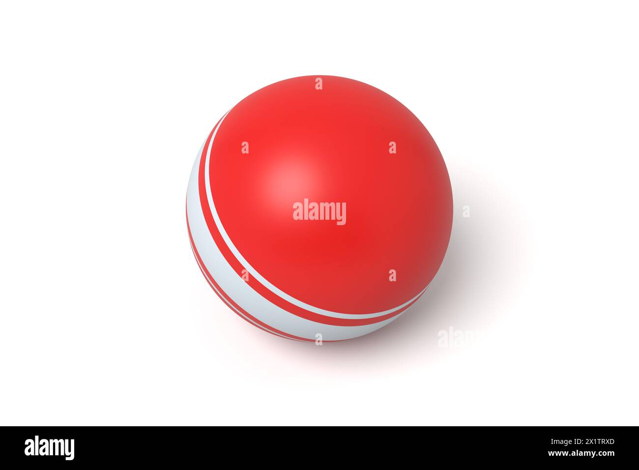 Red and white striped sphere minimalism Stock Photo - Alamy