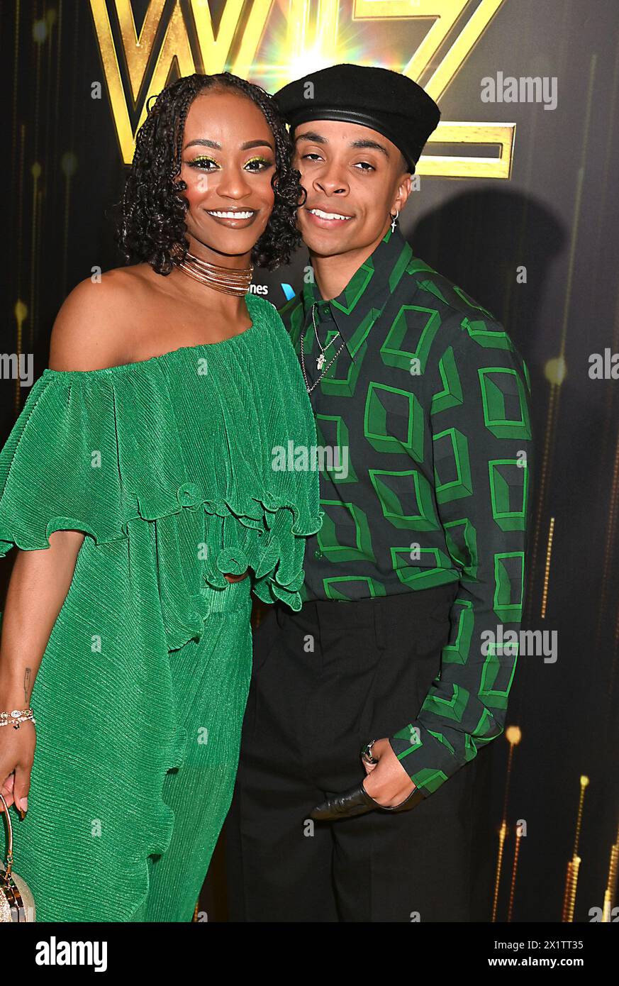 Amber Jackson and attends "The Wiz" Broadway opening night at The ...