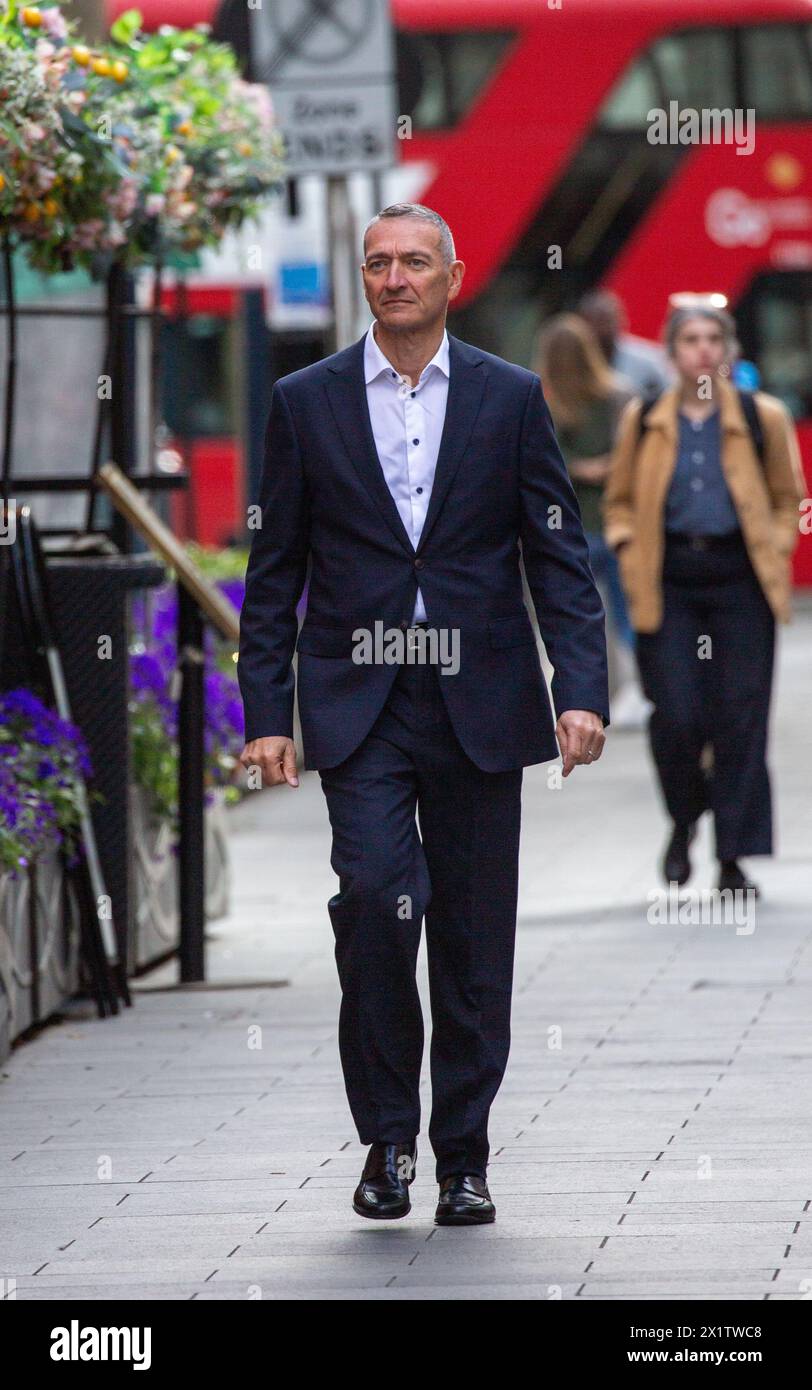 London, uk 18th Apr 2024 Stephen Miron chief executive of Global Radio ...