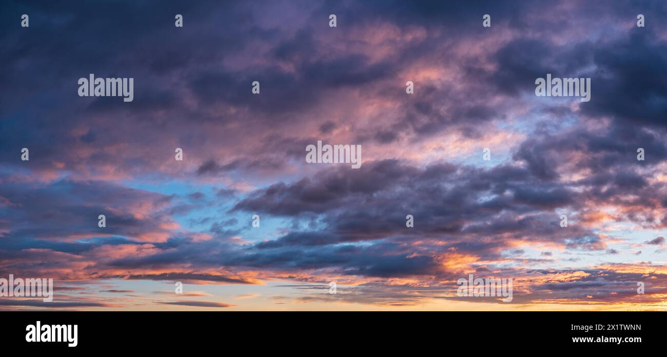 Dramatic storm clouds in the morning light, panorama, wallpaper, sky ...