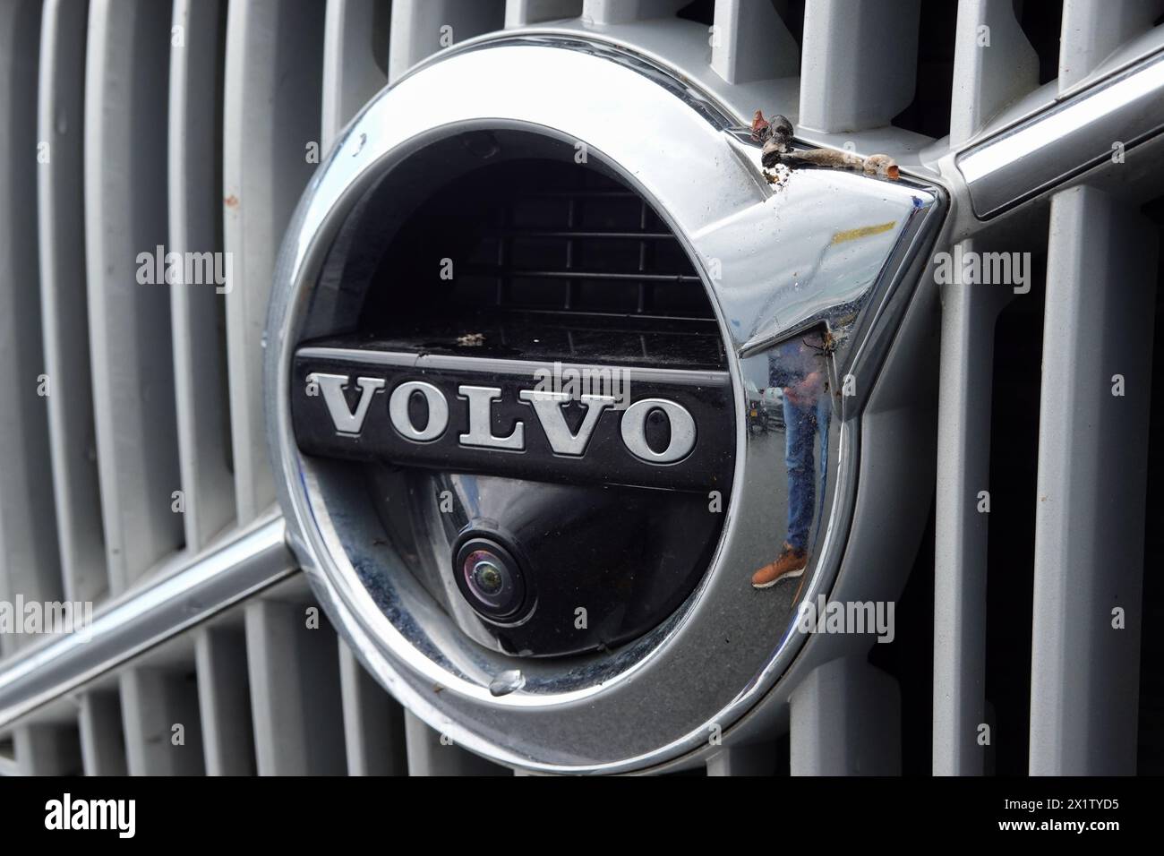 The logo of car manufacturer Volvo. Credit ANP / Hollandse Hoogte ...