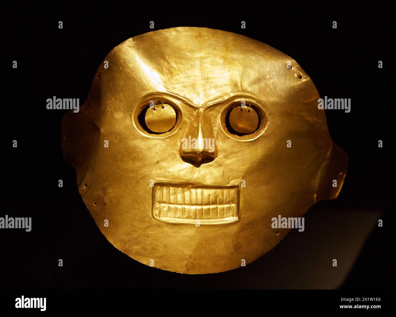 Golden mask, Museo del Oro, Gold Museum, Bogota, Cundinamarca, Colombia ...