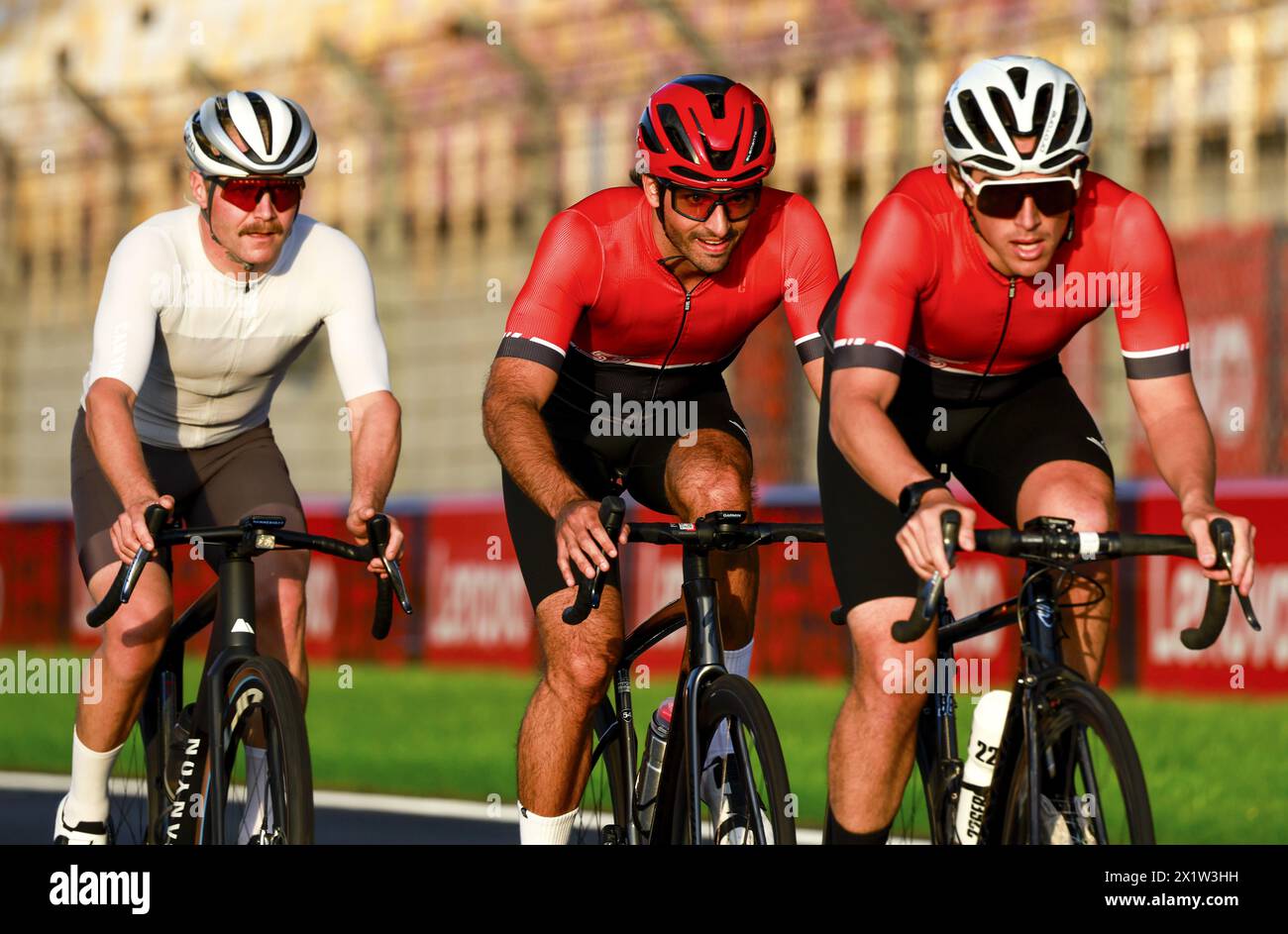 SAINZ Carlos (spa), Scuderia Ferrari SF-24, portrait and BOTTAS ...