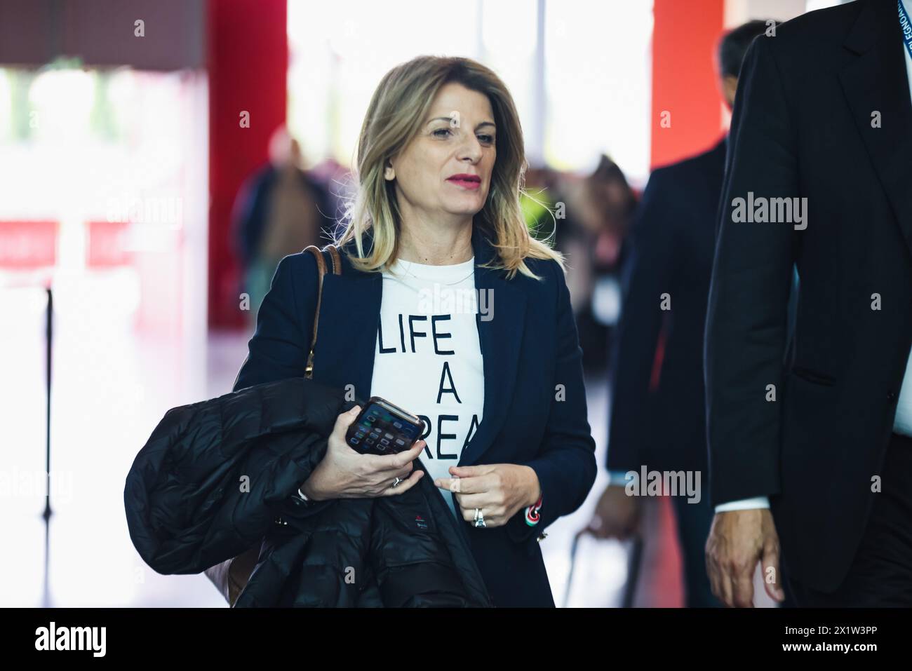 Milan, Italy April 16, 2024,Fausta Bergamotto attends the Salone ...
