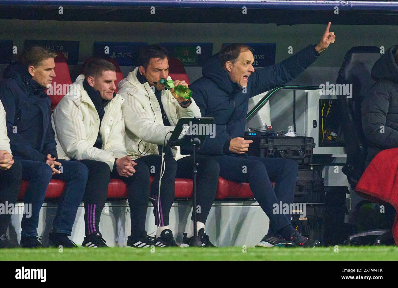Trainer Thomas Tuchel (FCB), team manager, headcoach, coach, Co-Trainer ...