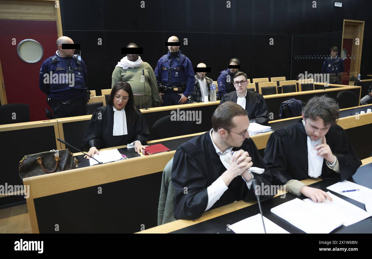 Mons, Belgium. 18th Apr, 2024. Accused Assumpta Nsimyumuremyi and ...