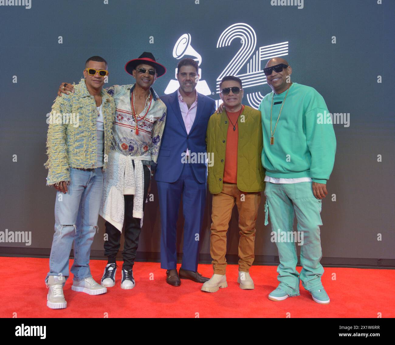 MIAMI, FLORIDA - APRIL 17: Randy Malcom, Descemer Bueno, Ignacio Meyer ...