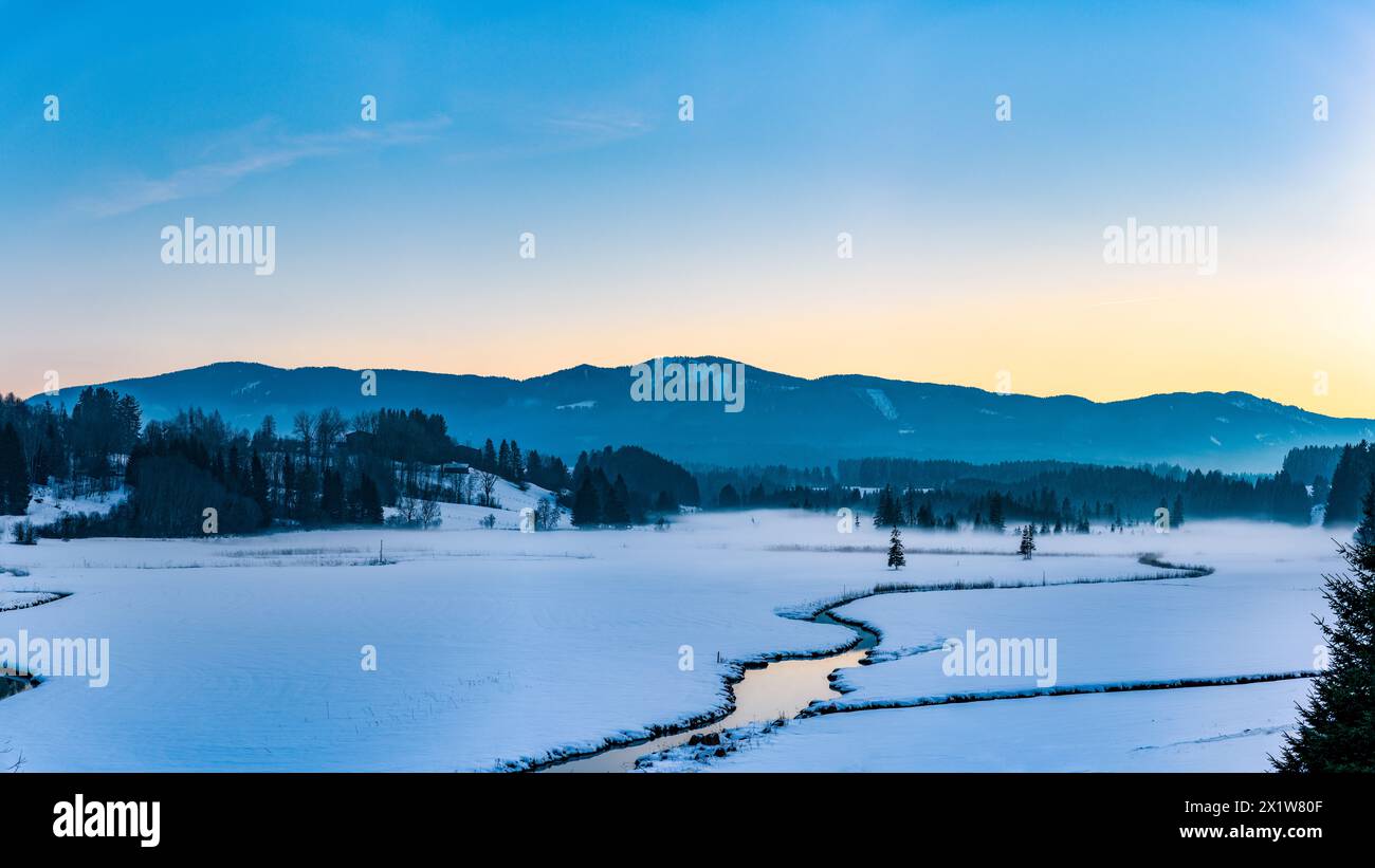 Winter, Landscape, Bavaria, snow, alps, forest, frozen Stock Photo - Alamy