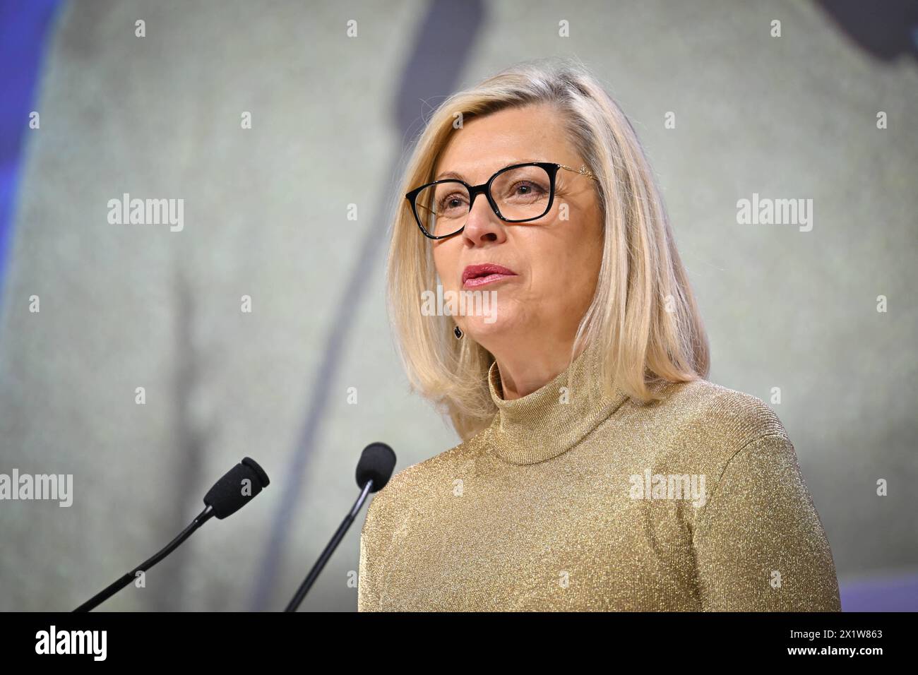 Paris, France. 18th Apr, 2024. Chantal Gaemperle, Director of Human ...