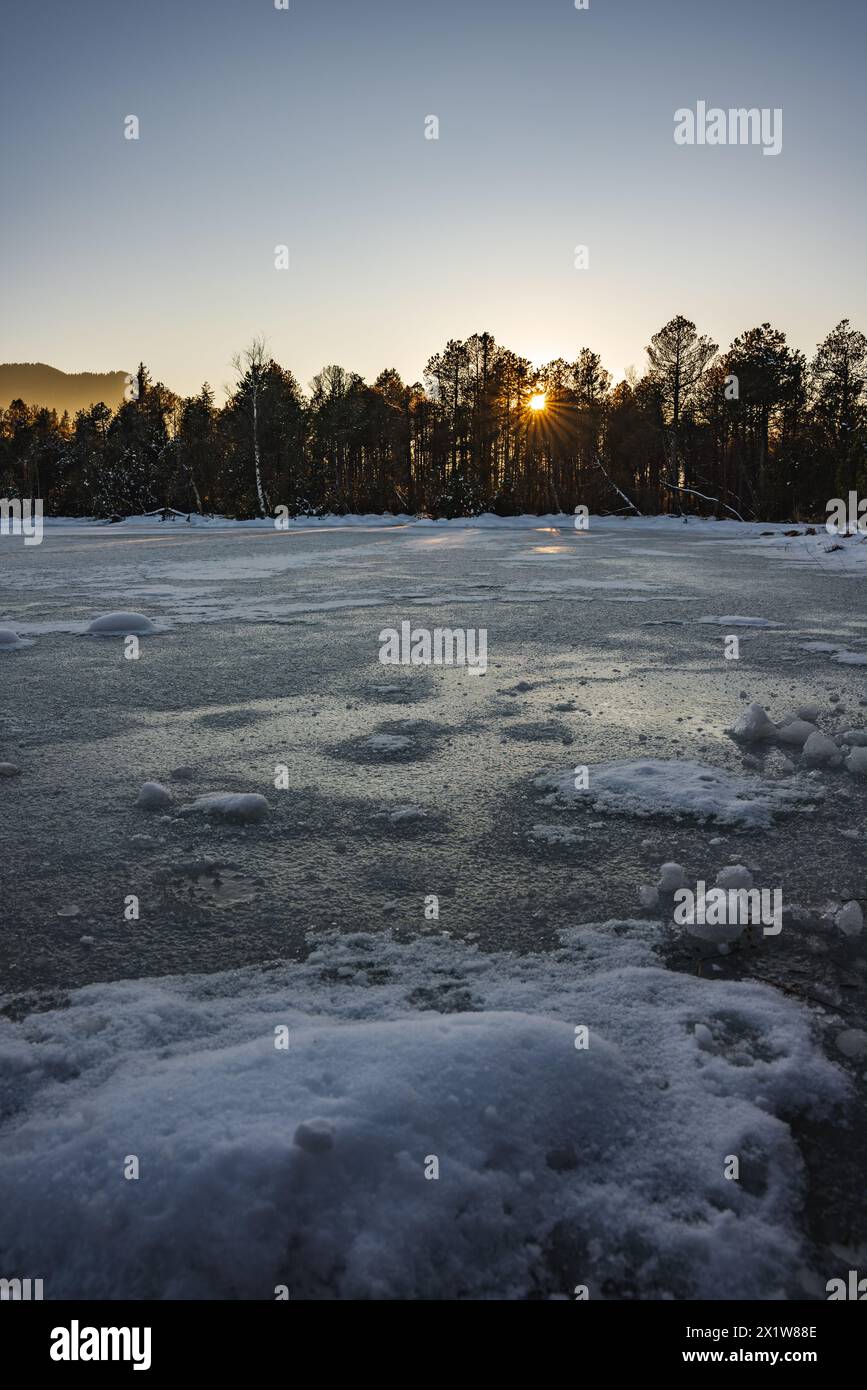 Winter, Landscape, Bavaria, snow, alps, forest, frozen Stock Photo - Alamy