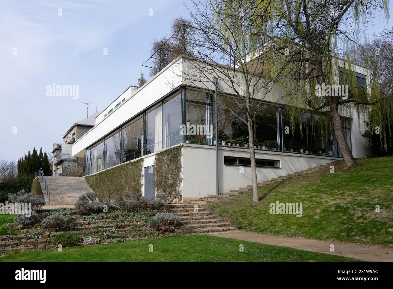 Garden, Villa Tugendhat (architect Ludwig Mies van der Rohe, UNESCO ...
