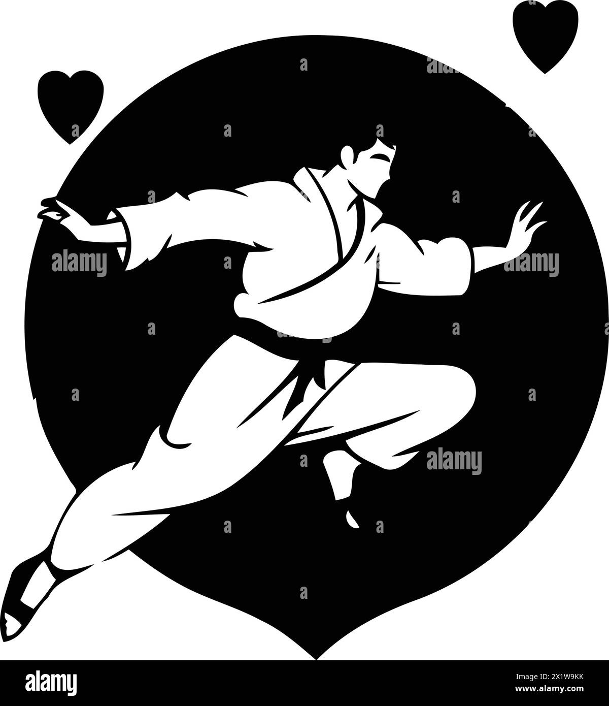 Red kimono Black and White Stock Photos & Images - Alamy