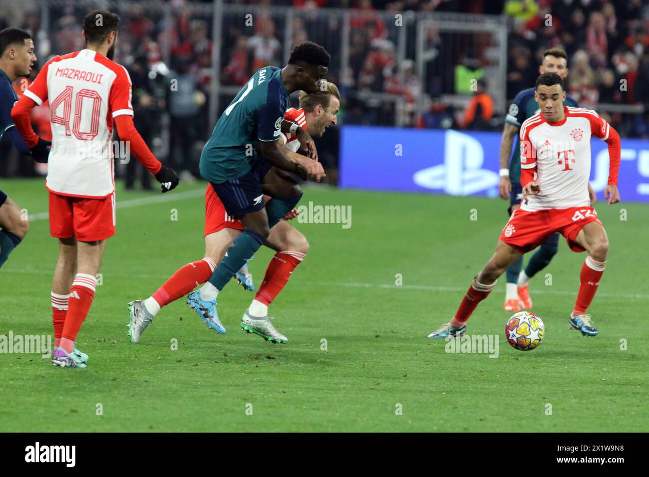 Saka bayern munich 17th april 2024 hi-res stock photography and images ...