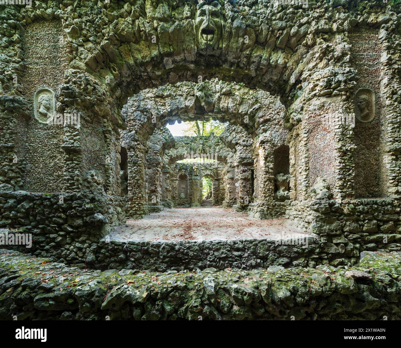Ruin theatre in the Sanspareil rock garden, Franconian Switzerland ...