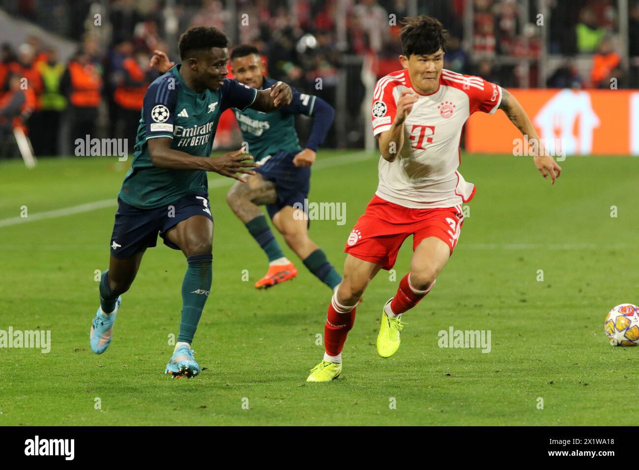 Saka bayern munich 17th april 2024 hi-res stock photography and images ...