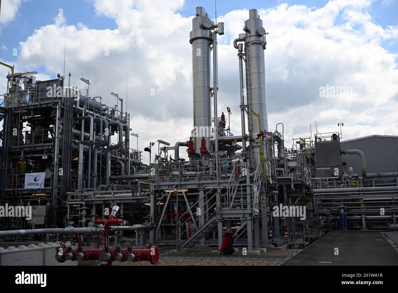 Cologne, Germany. 18th Apr, 2024. A new bio-LNG plant is located at ...