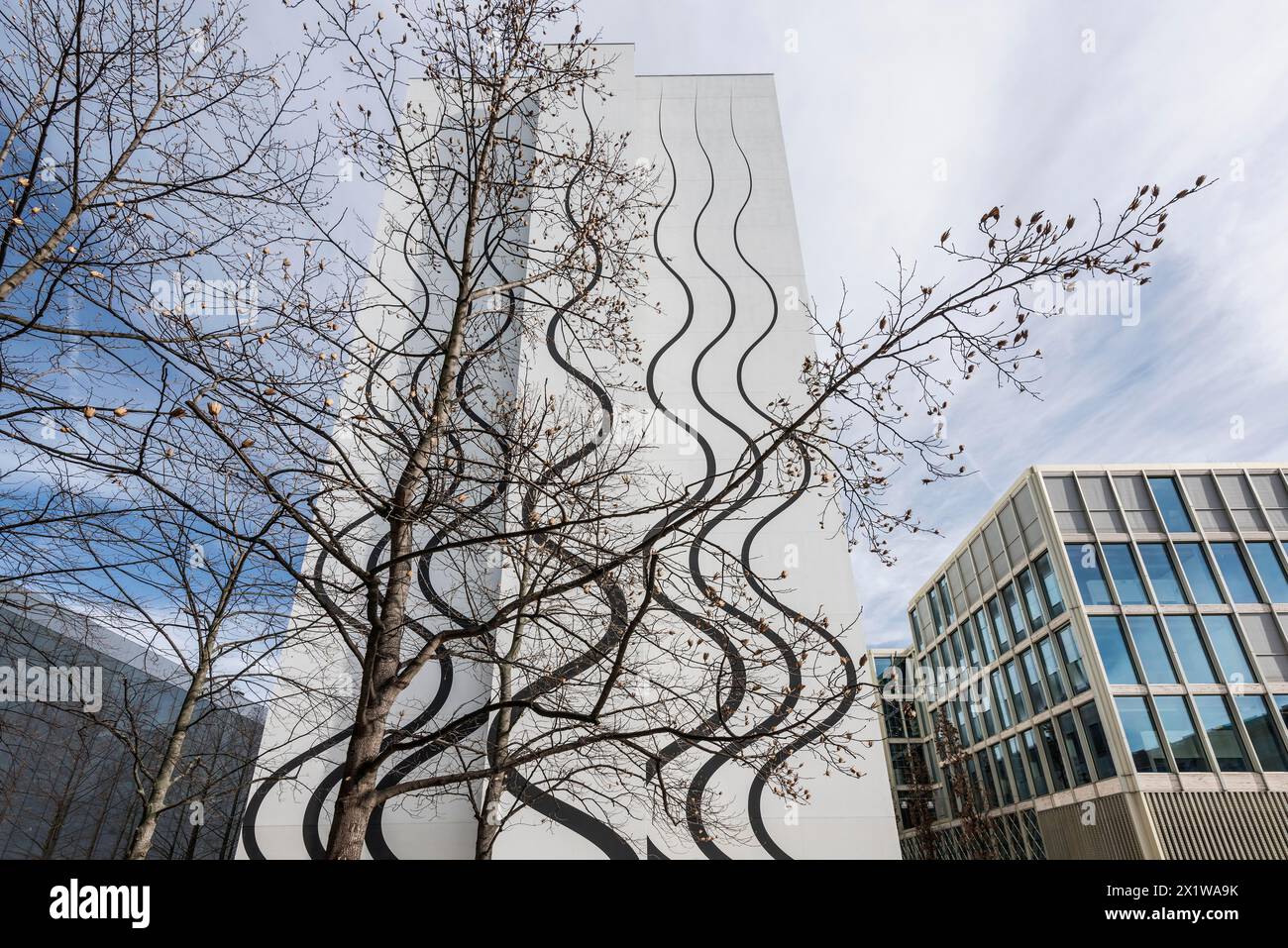 Modern architecture, office building, Novartis Campus, Basel, Canton of ...