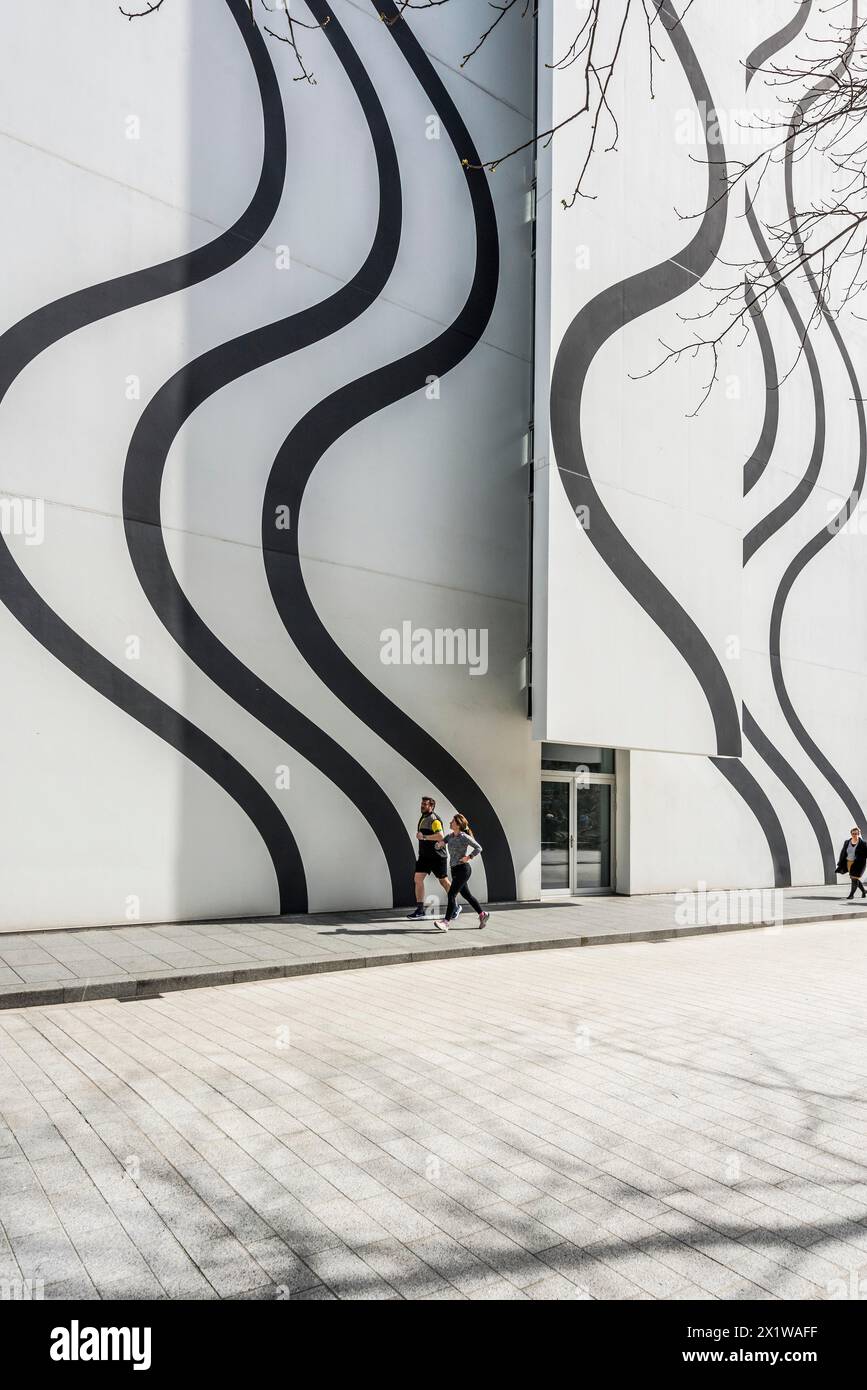 Modern architecture, office building, Novartis Campus, Basel, Canton of ...